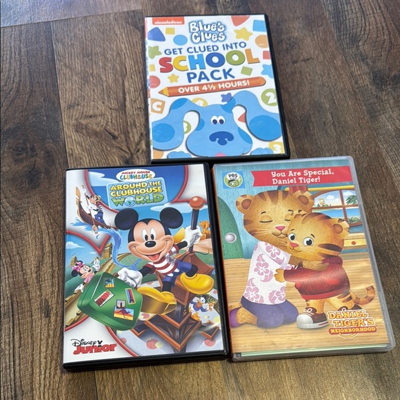 Other | Disney Junior And Pbs Kids Dvd Set Blue Red Yellow | Poshmark